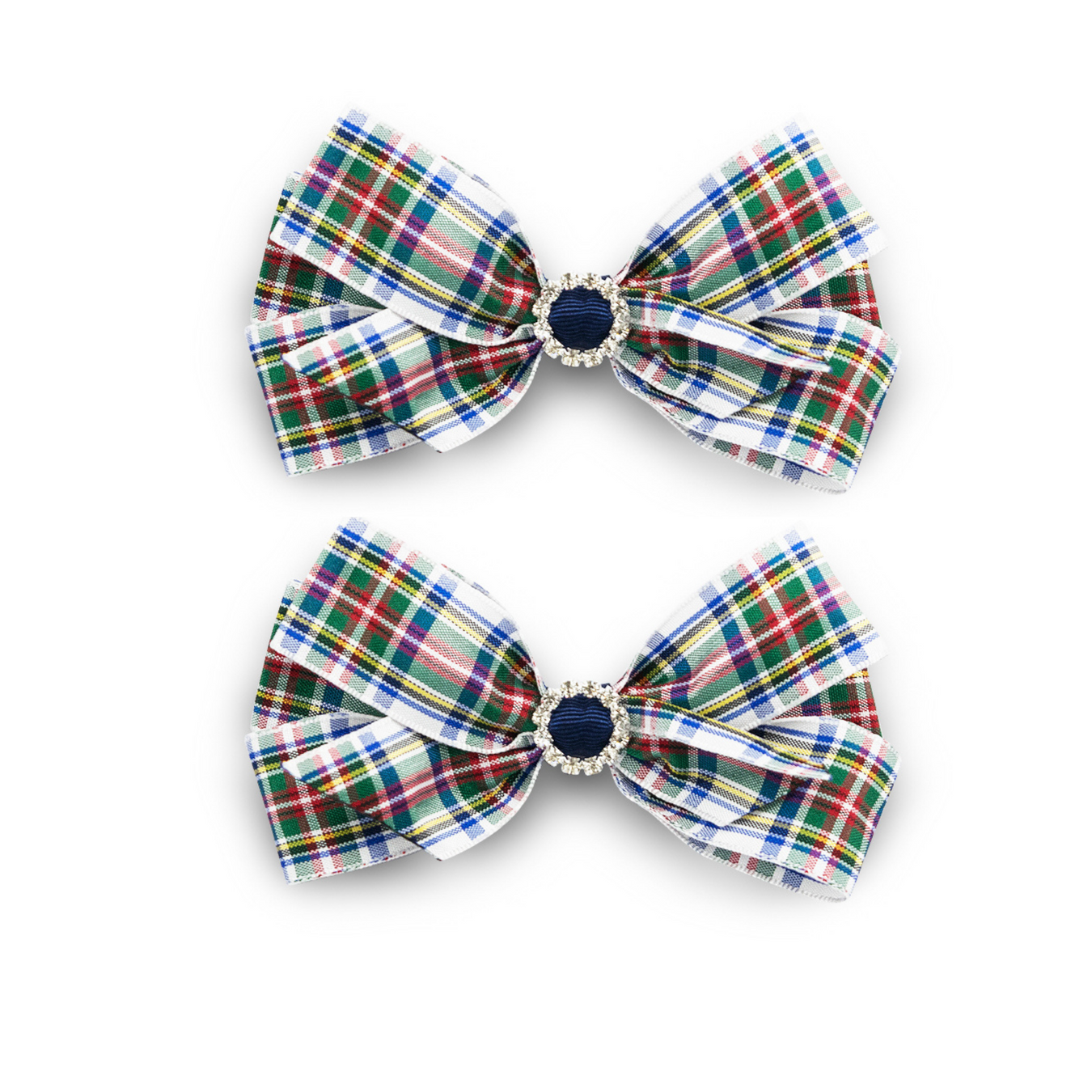 Tartan Hair Bows – Rainbow and Ginger London