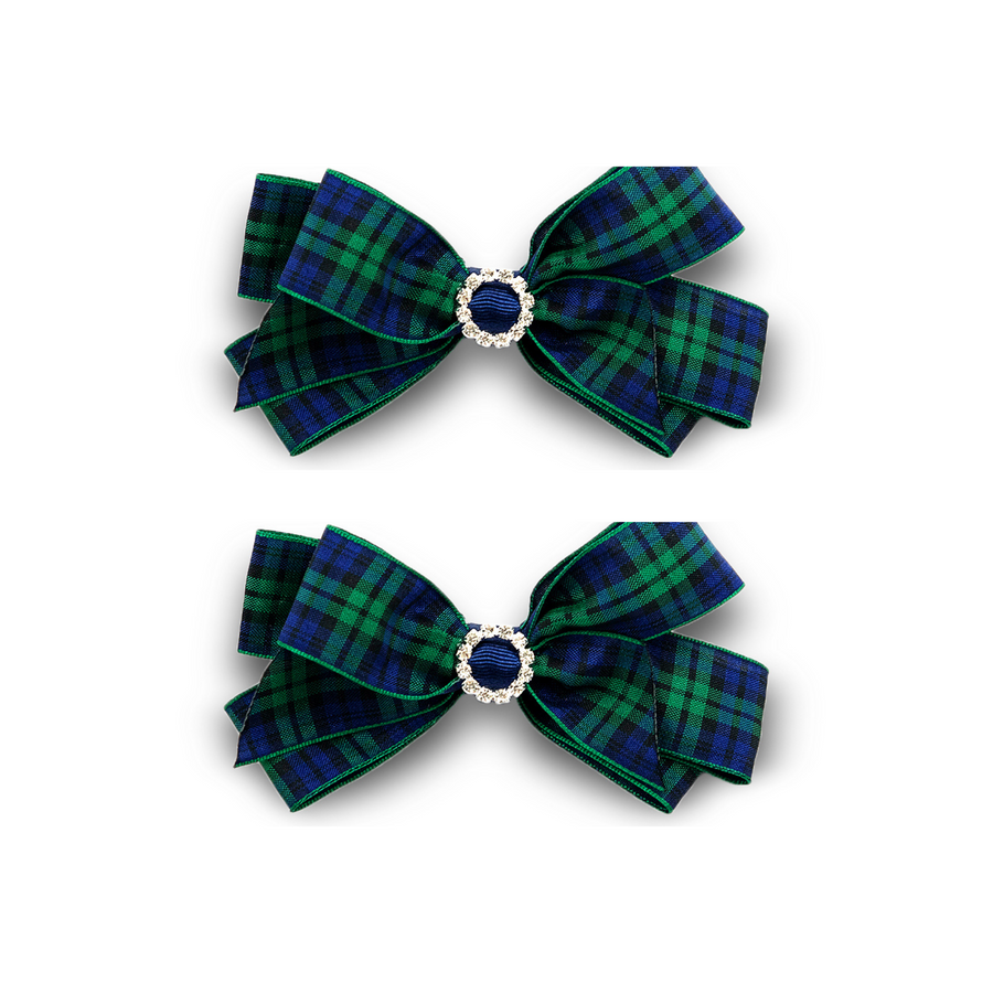 Tartan Hair Bows – Rainbow and Ginger London