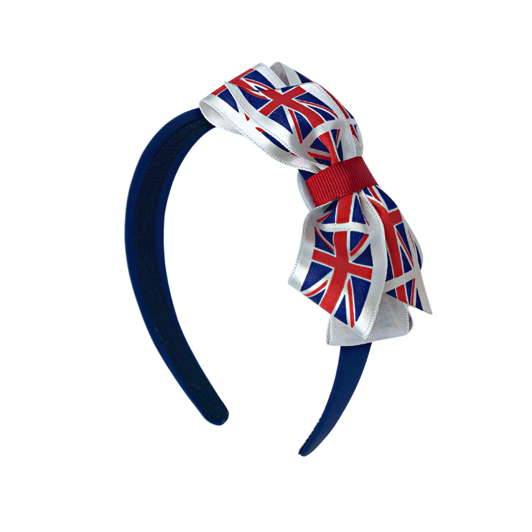 Union Jack Hair Bows – Rainbow and Ginger London